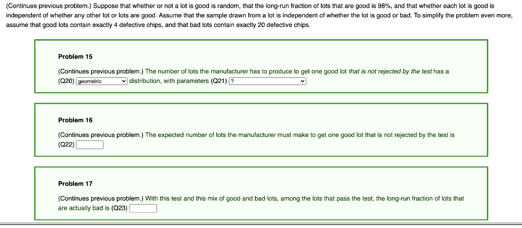 Solved A manufacturer of computer memory chips produces | Chegg.com