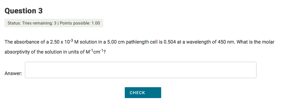 Solved Question 3 Status: Tries remaining: 3 Points | Chegg.com