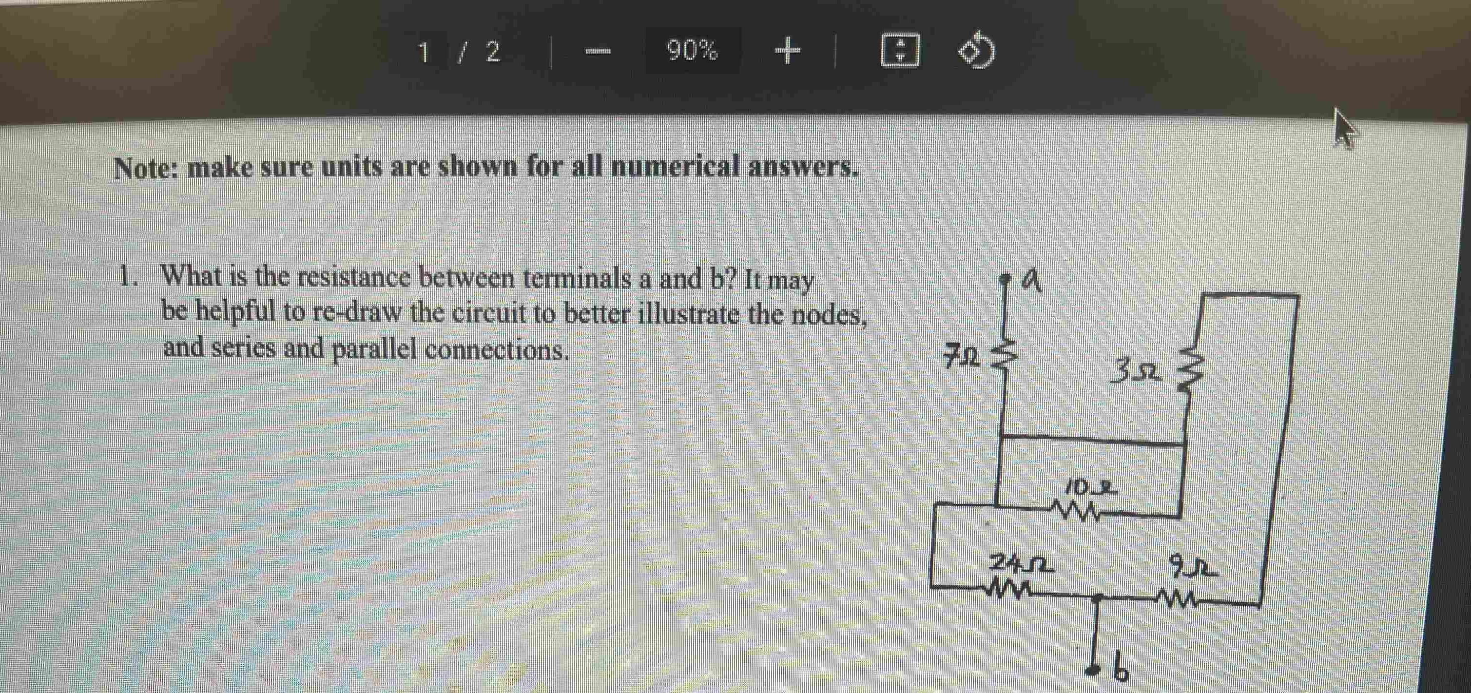 Solved Note: make sure units are shown for all numerical | Chegg.com