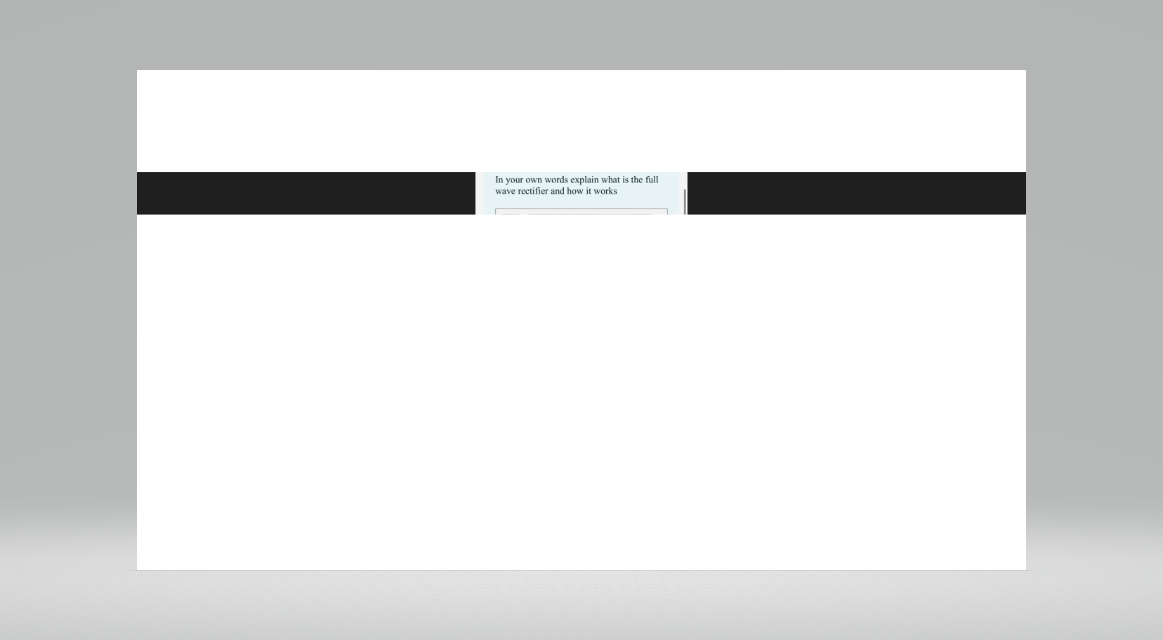 Solved In Your Own Words Explain What Is The Full Wave Chegg