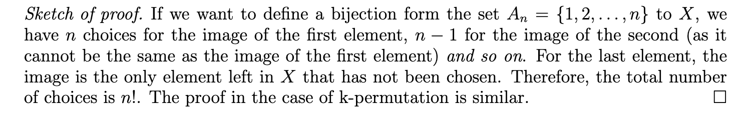 Solved Prove The Number Of Permutations Of N Distinct