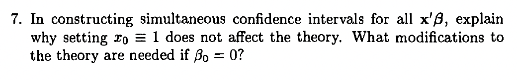 Solved In constructing simultaneous confidence intervals for | Chegg.com