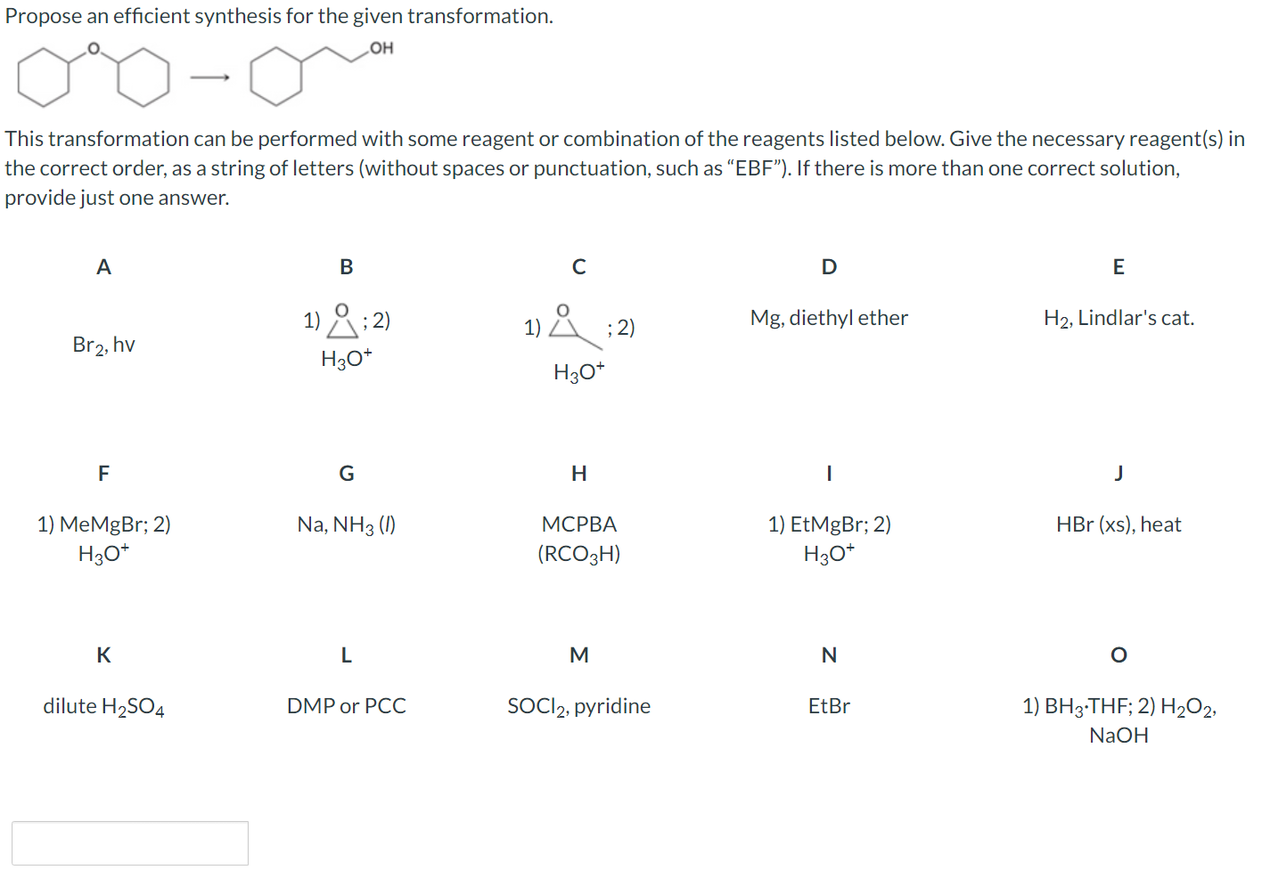 Solved Propose an efficient synthesis for the given | Chegg.com