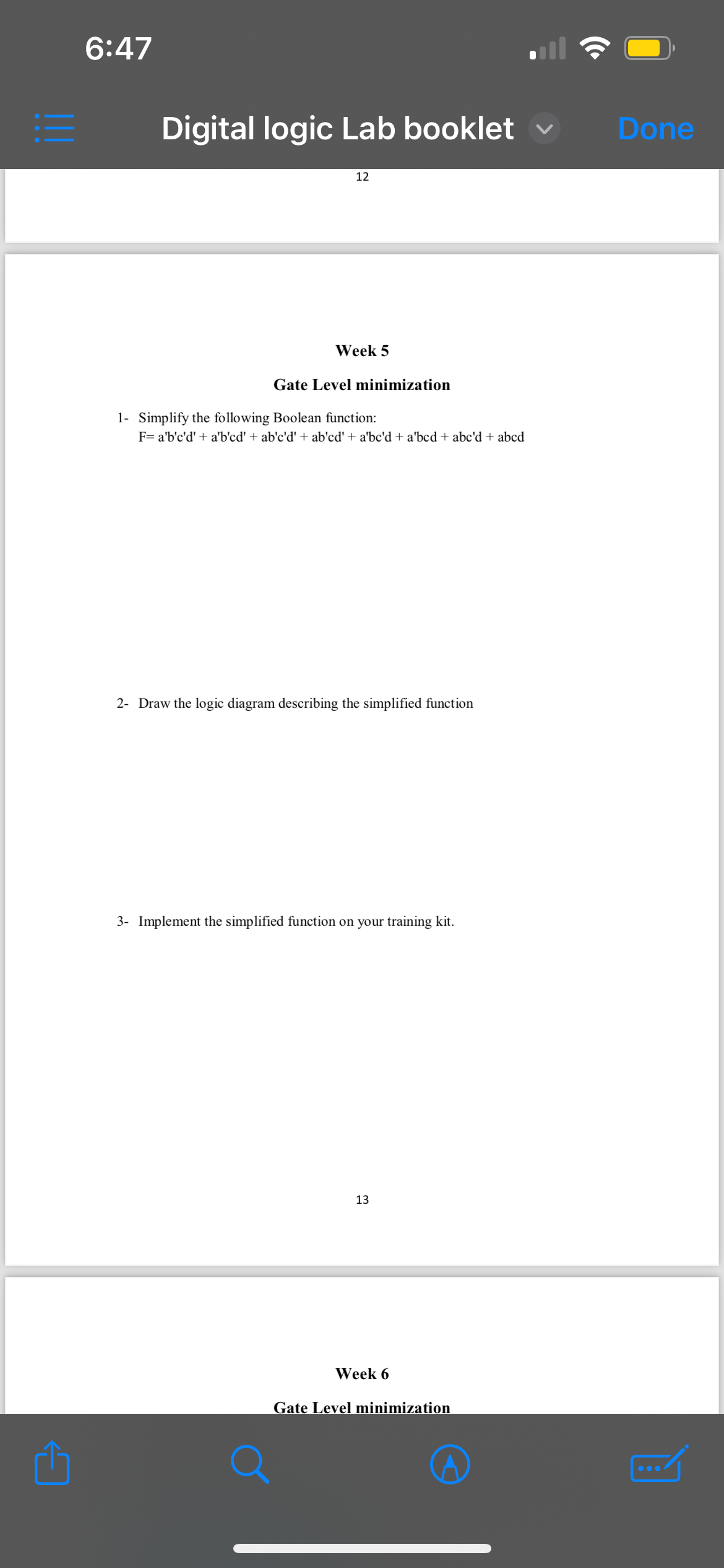 Solved Gate Level Minimization1 simplify The Following