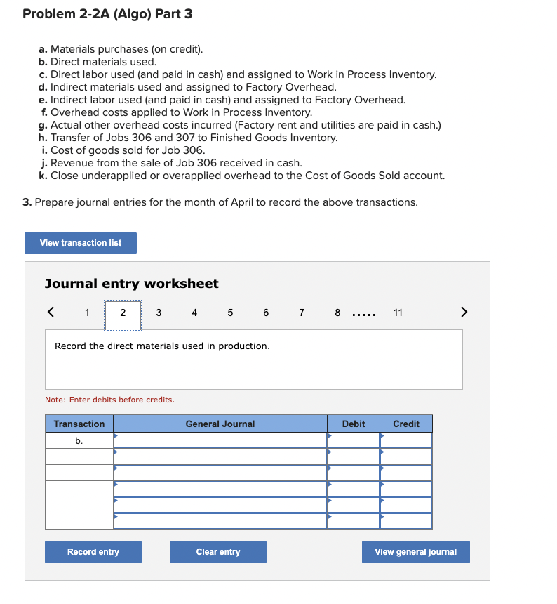 Solved Required information Problem 2-2A (Algo) Computing | Chegg.com