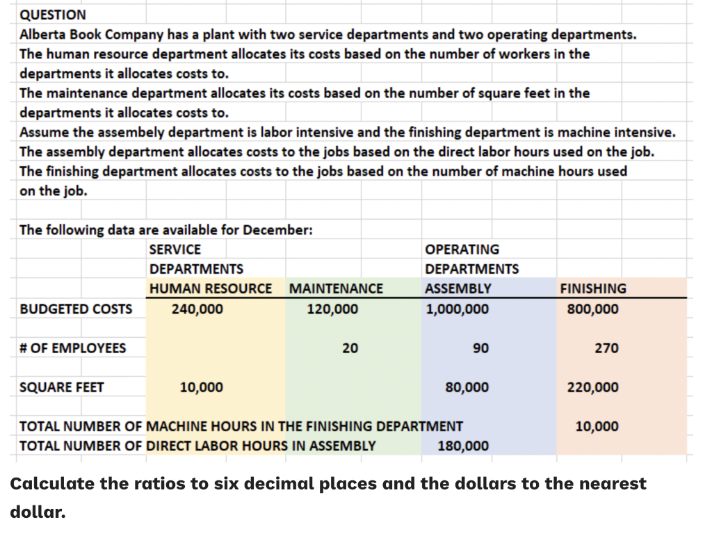Solved Latcutate tne ratios to six decimat ptaces and tne | Chegg.com
