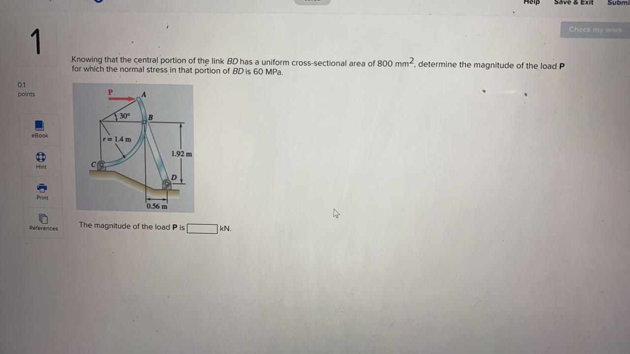 Solved Help Save & Exit Submi Check my wOR 1 Knowing that | Chegg.com