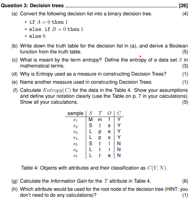 Solved Question 3: Decision trees(a) Convert the following | Chegg.com Solved Question 3: Decision trees(a) Convert the following | Chegg.com