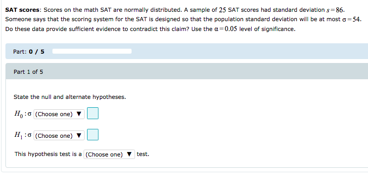 Solved SAT scores: Scores on the math SAT are normally | Chegg.com