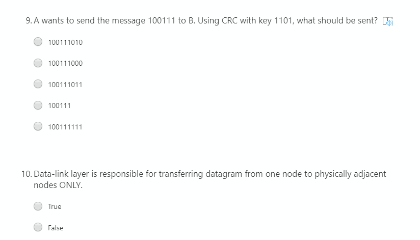 Solved 9. A wants to send the message 100111 to B. Using CRC | Chegg.com