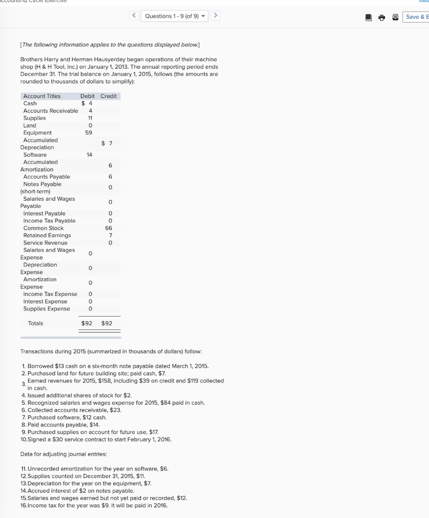 Solved Set up T-accounts for the accounts on the trial | Chegg.com