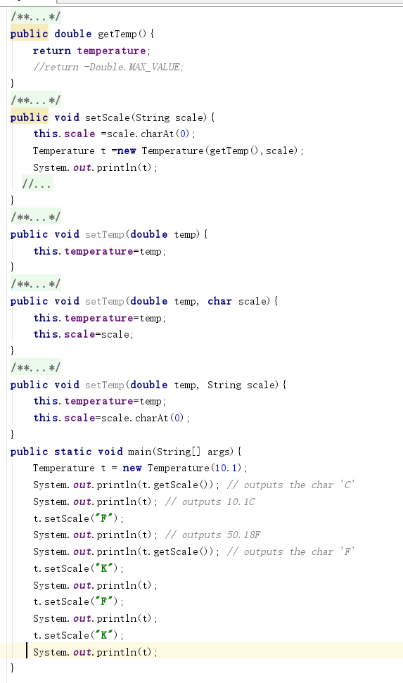 Solved import java. uti1. Arrays public class Temperature | Chegg.com