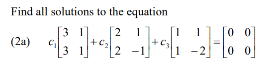 Solved Find all solutions to the equation 3 1 2 1 (2a) + 3 1 | Chegg.com