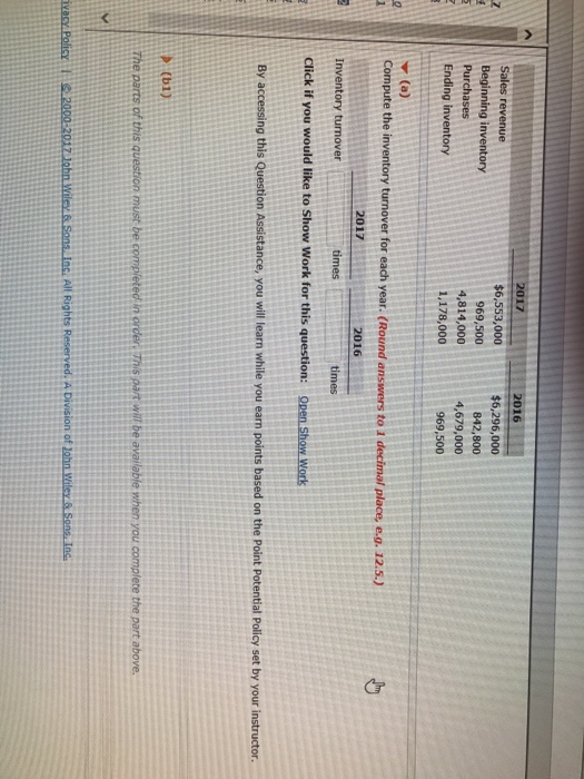Solved Brief excersize 13-12 (part level submission) | Chegg.com