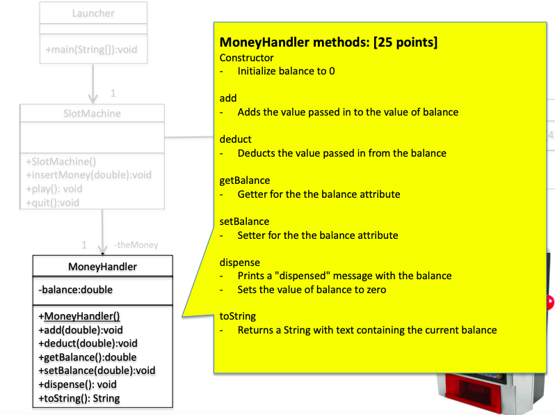 Create the SlotMachine system using object | Chegg.com