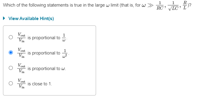 Solved A Series L−r−c Circuit Is Driven With Ac Voltage Of