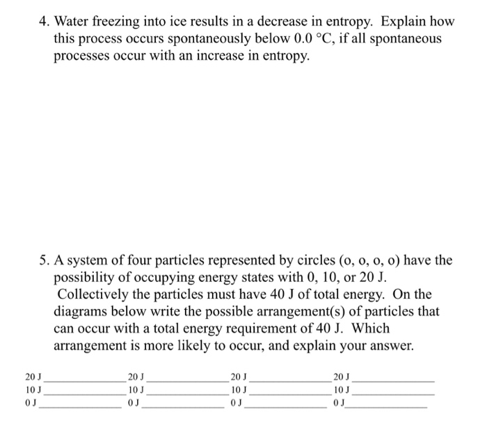Solved 1. Predict whether the entropy change is positive | Chegg.com