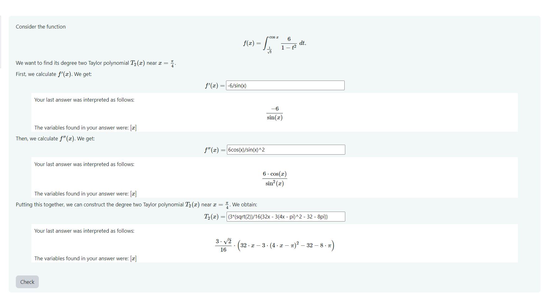 Solved note: my answers are probably incorrectConsider the | Chegg.com