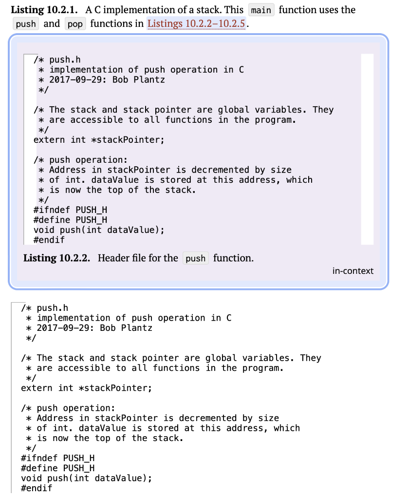 Solved listing 10.2.1 - 4. Explain what this program does | Chegg.com