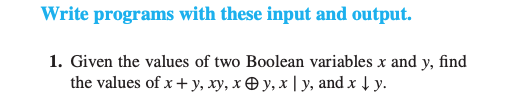 Solved Write programs with these input and output. 1. Given | Chegg.com