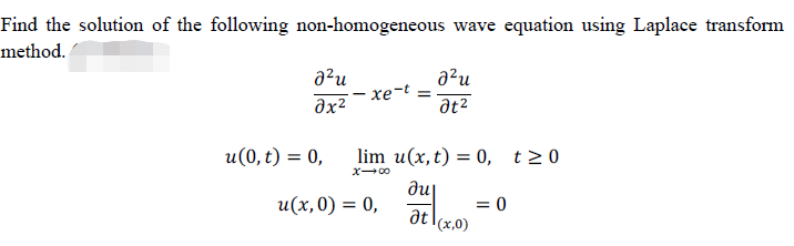 Solved Find the solution of the following non-homogeneous | Chegg.com