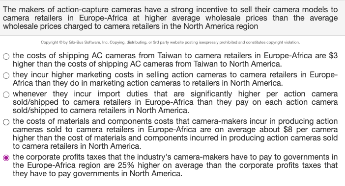Solved The makers of action-capture cameras have a strong | Chegg.com