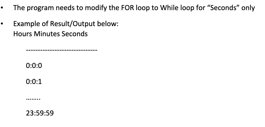 Solved 1. Start minutes at o 2. repeat while minutes are | Chegg.com