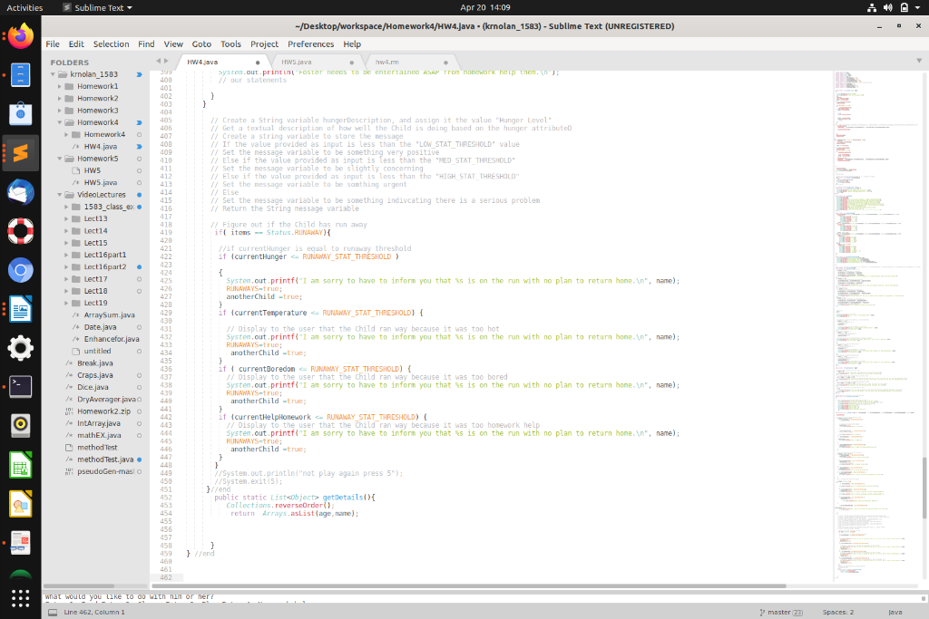 CSCI 1583 Homework 4: Virtual PetSummaryWe’ve seen in | Chegg.com