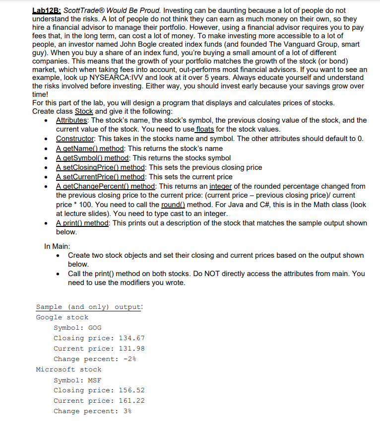 Solved Cse 1321l Programming And Problem Solving I Lab Lab 9578