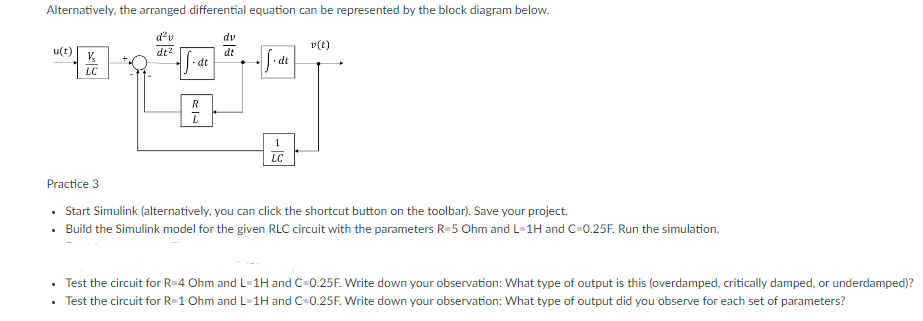 Solved - Start Simulink (alternatively, you can click the | Chegg.com