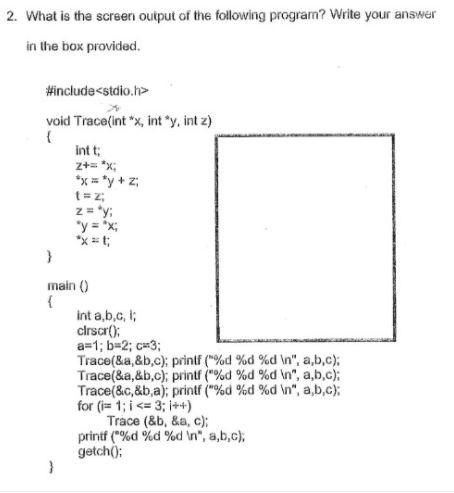 Solved I think its output is only needed... and the | Chegg.com