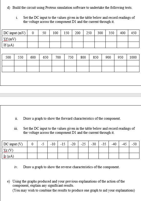 Solved d) Build the circuit using Proteus simulation | Chegg.com