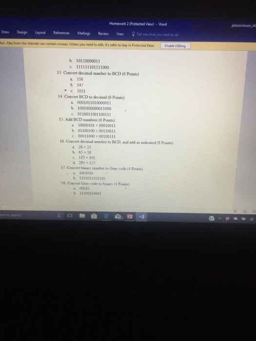 Solved Homework 2 (Protected View) Word Draw Design Layout | Chegg.com