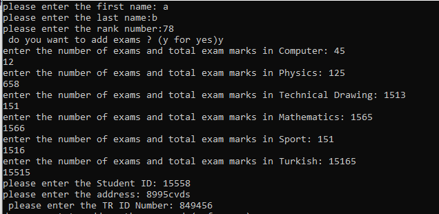 Design a student management system using C | Chegg.com