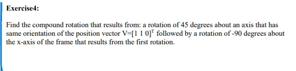 Solved Exercise4: Find the compound rotation that results | Chegg.com