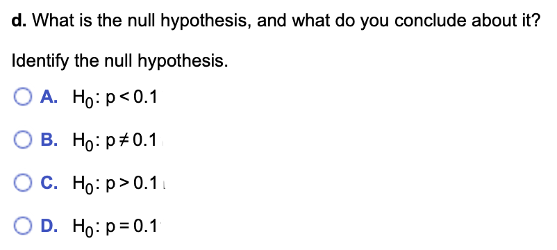 Solved Decide Whether To Reject The Null Hypothesis Choose 