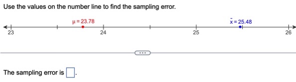 Solved Use the values on the number line to find the | Chegg.com
