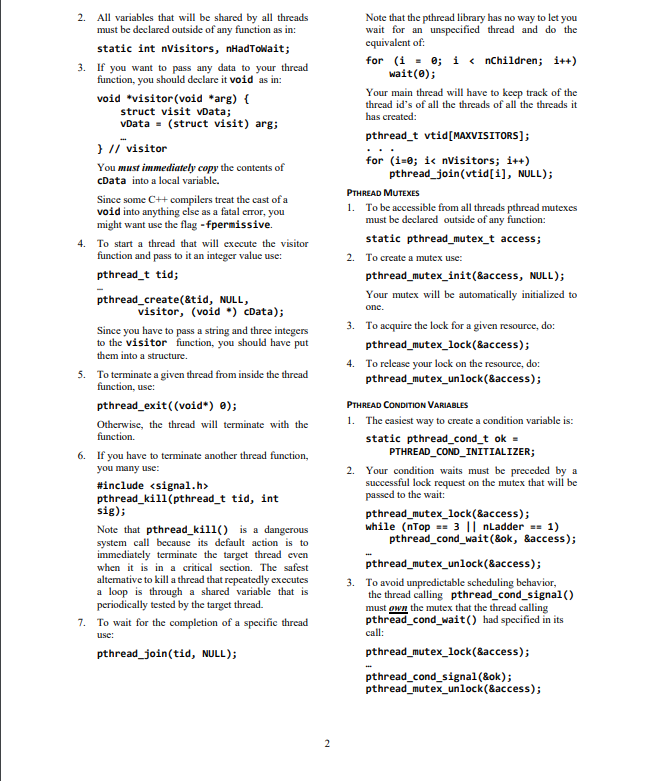 OBJECTIVE You are to learn how to use POSIX threads | Chegg.com