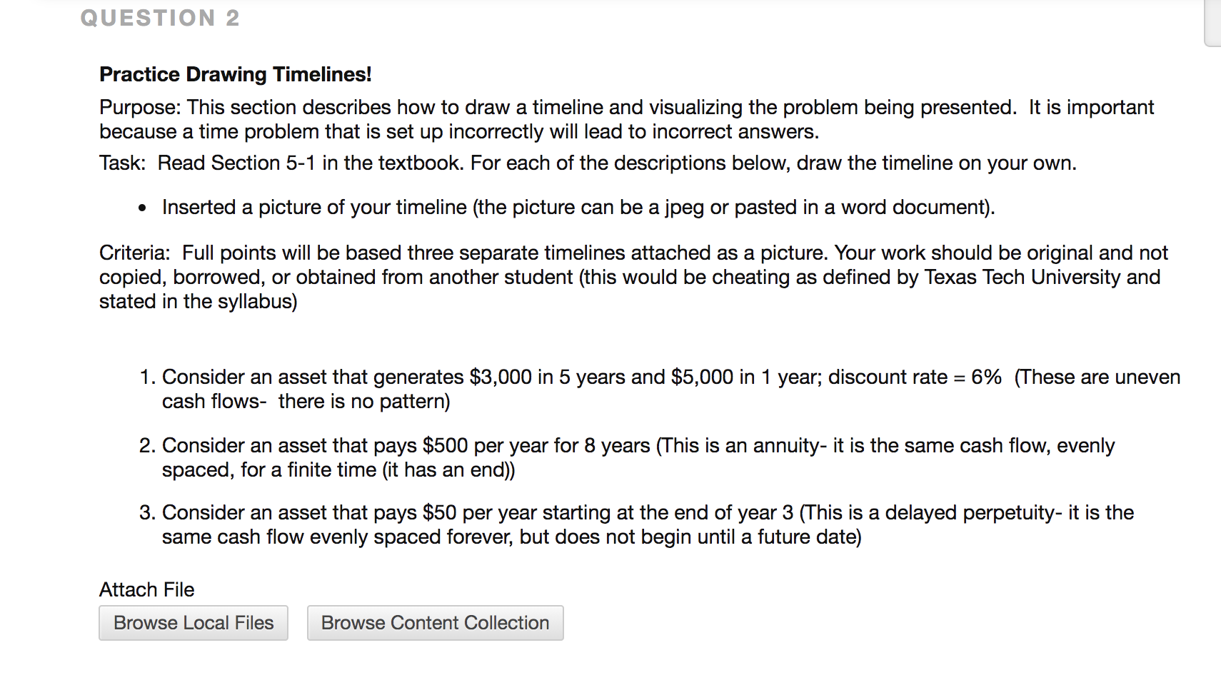 Solved QUESTION 2 Practice Drawing Timelines! Purpose: This | Chegg.com