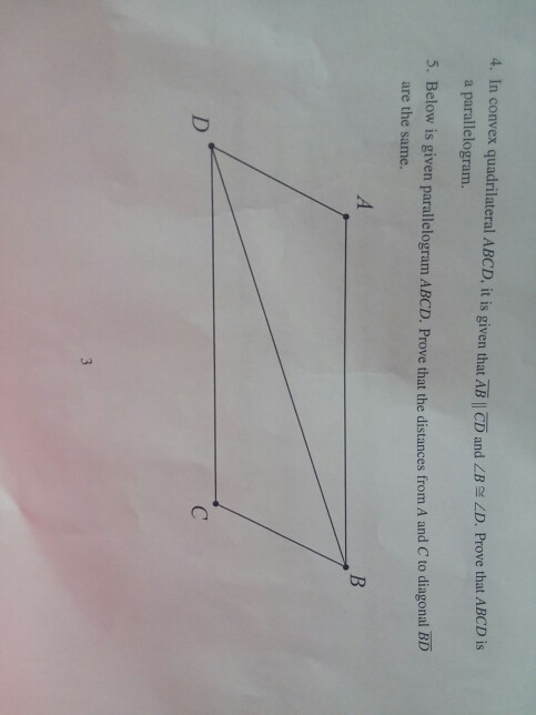 Solved 4. In convex quadrilateral ABCD, it is given that AB | Chegg.com