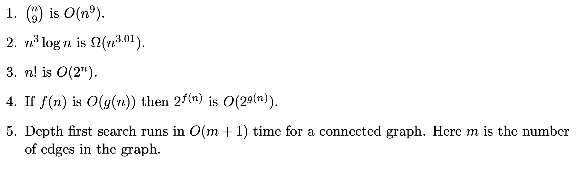 Solved [Algorithms] Answer TRUE or FALSE for each of the | Chegg.com