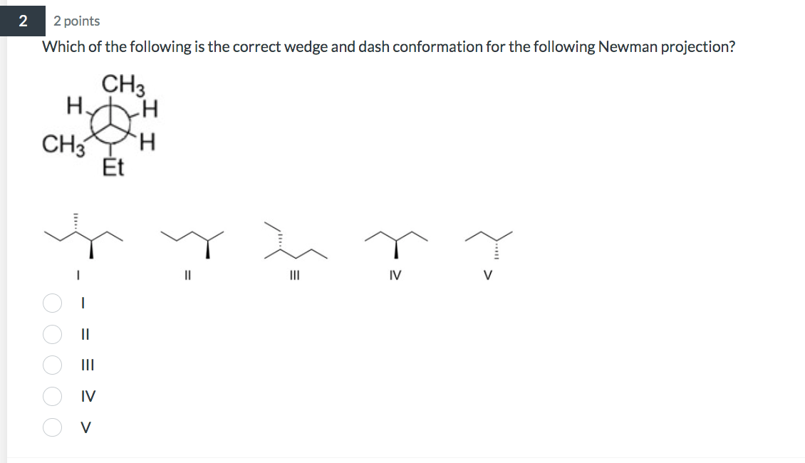 Solved 2 points Which of the following is the correct wedge | Chegg.com