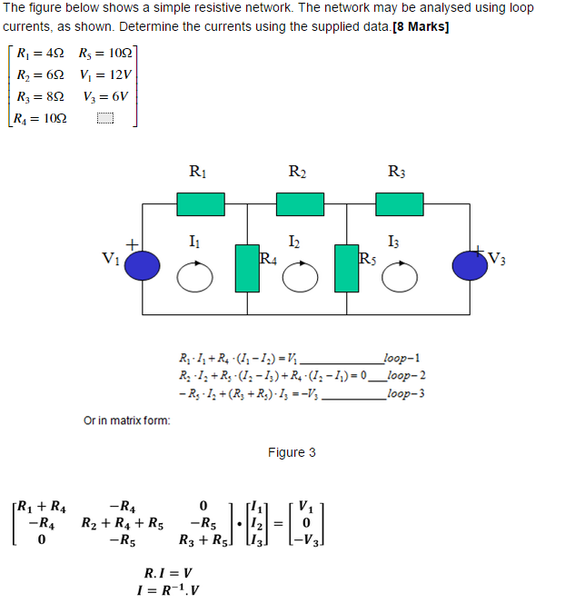 Solved The figure below shows a simple resistive network. | Chegg.com