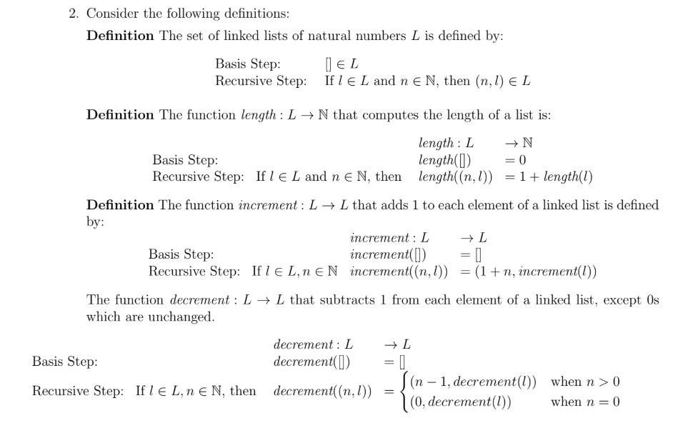 2. Consider the following definitions: Definition The | Chegg.com