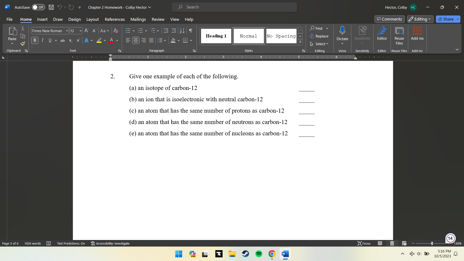 Solved 2. Give one example of each of the following. (a) an | Chegg.com