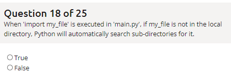 Solved Question 16 of 25 A 'break' in a 'for' loop causes | Chegg.com