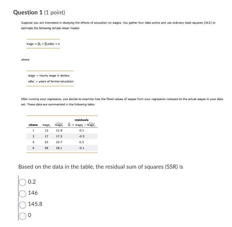 Solved Suppose you are interested in studying the effects of | Chegg.com