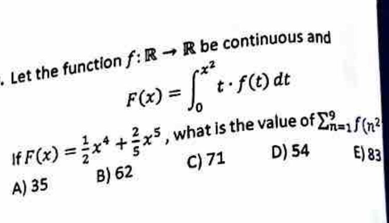 Solved Let The Function F R→r be Continuous