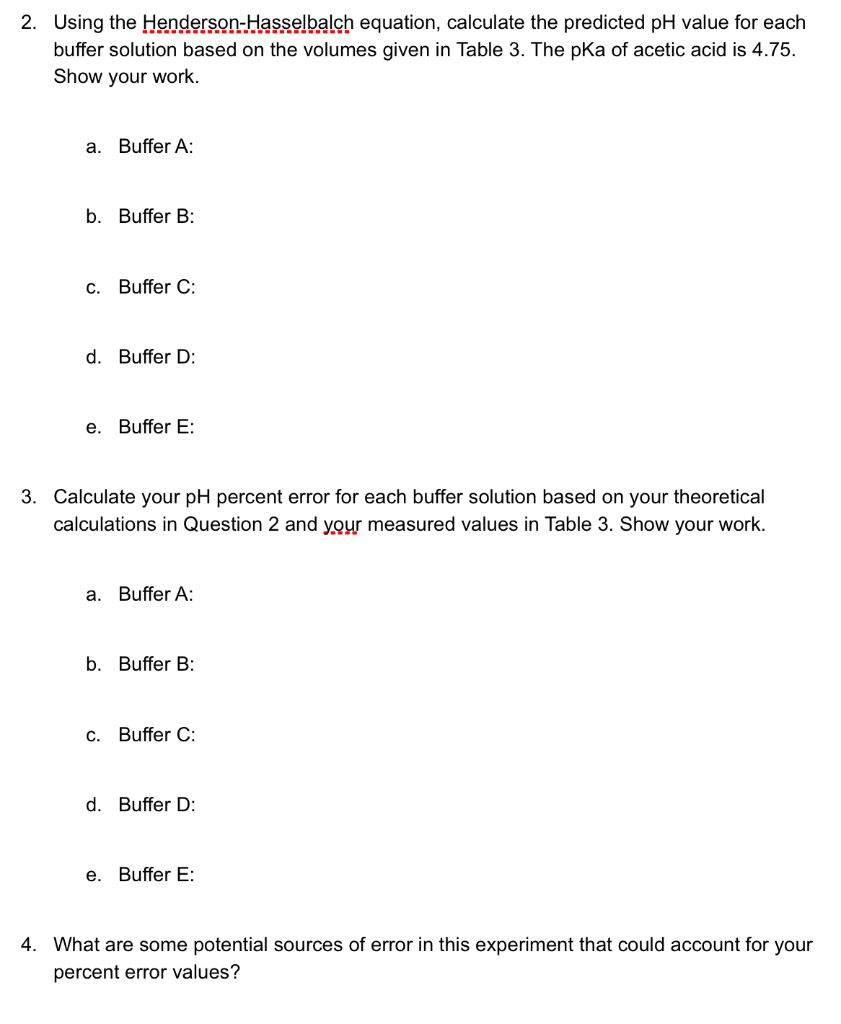 Using the Henderson-Hasselbalch equation, calculate | Chegg.com
