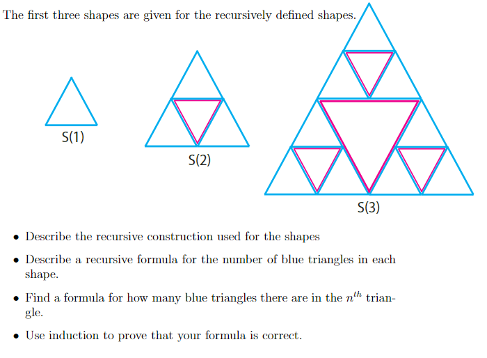 Solved The first three shapes are given for the recursively | Chegg.com